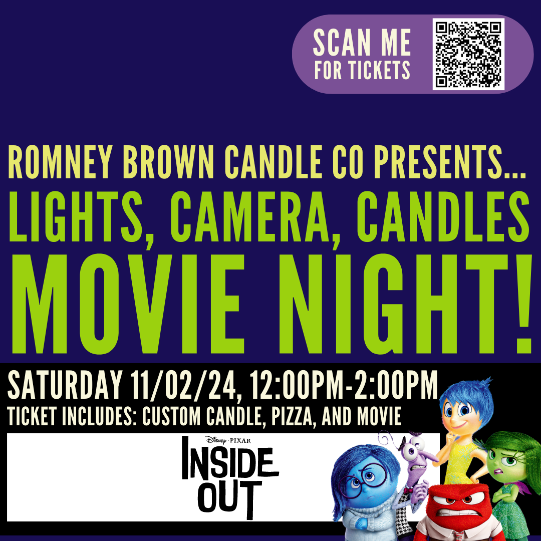 Movie Night Ticket - Inside Out (Ages 6+) | Romney Brown Candle Company ...
